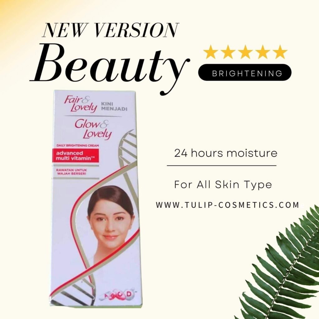 Fair and lovely cream 80gm original 100% New Version - Tulip Cosmetics